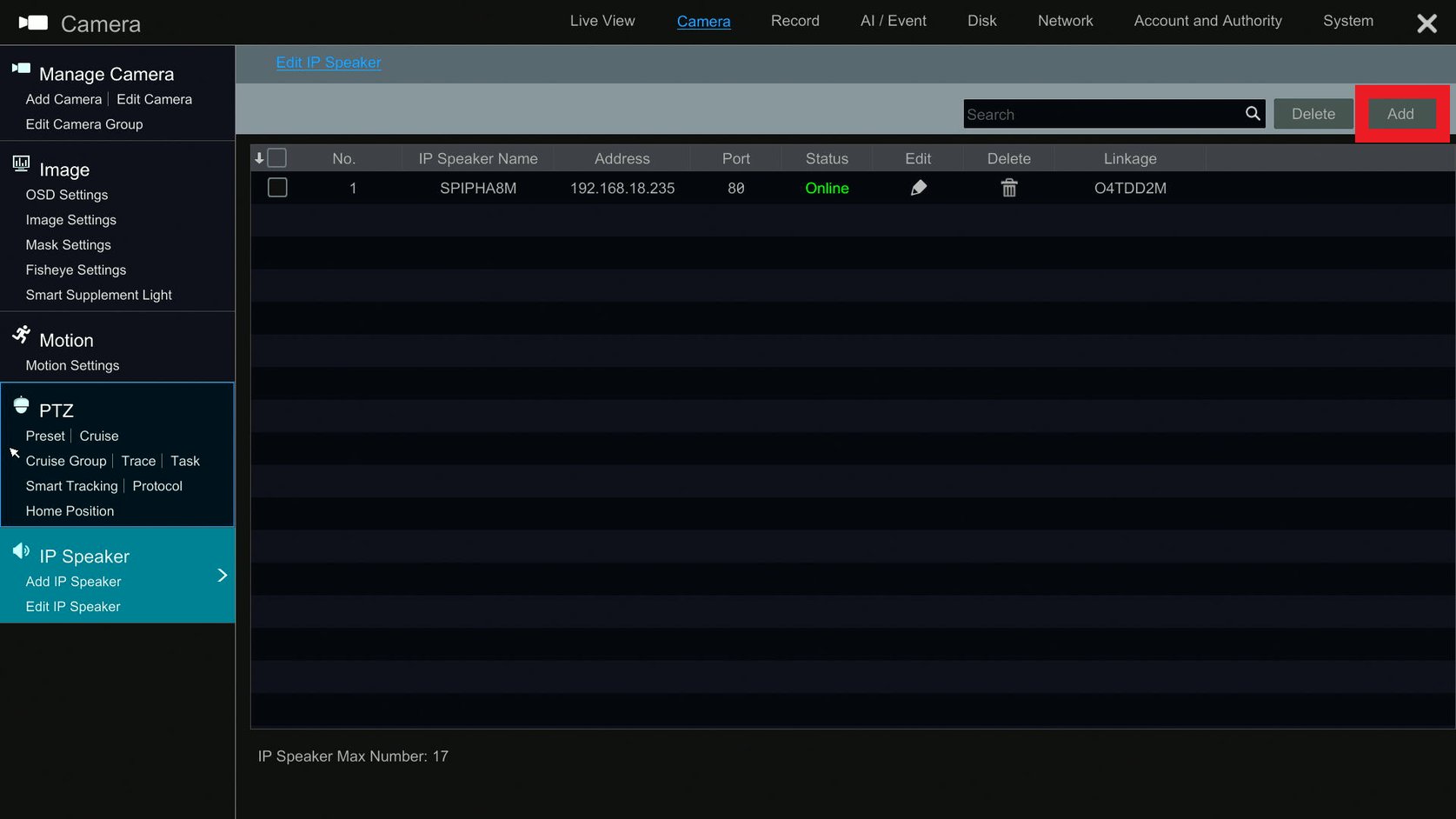 How to Connect an IP Speaker to Blue Series Recorder for Digital Deterrent
