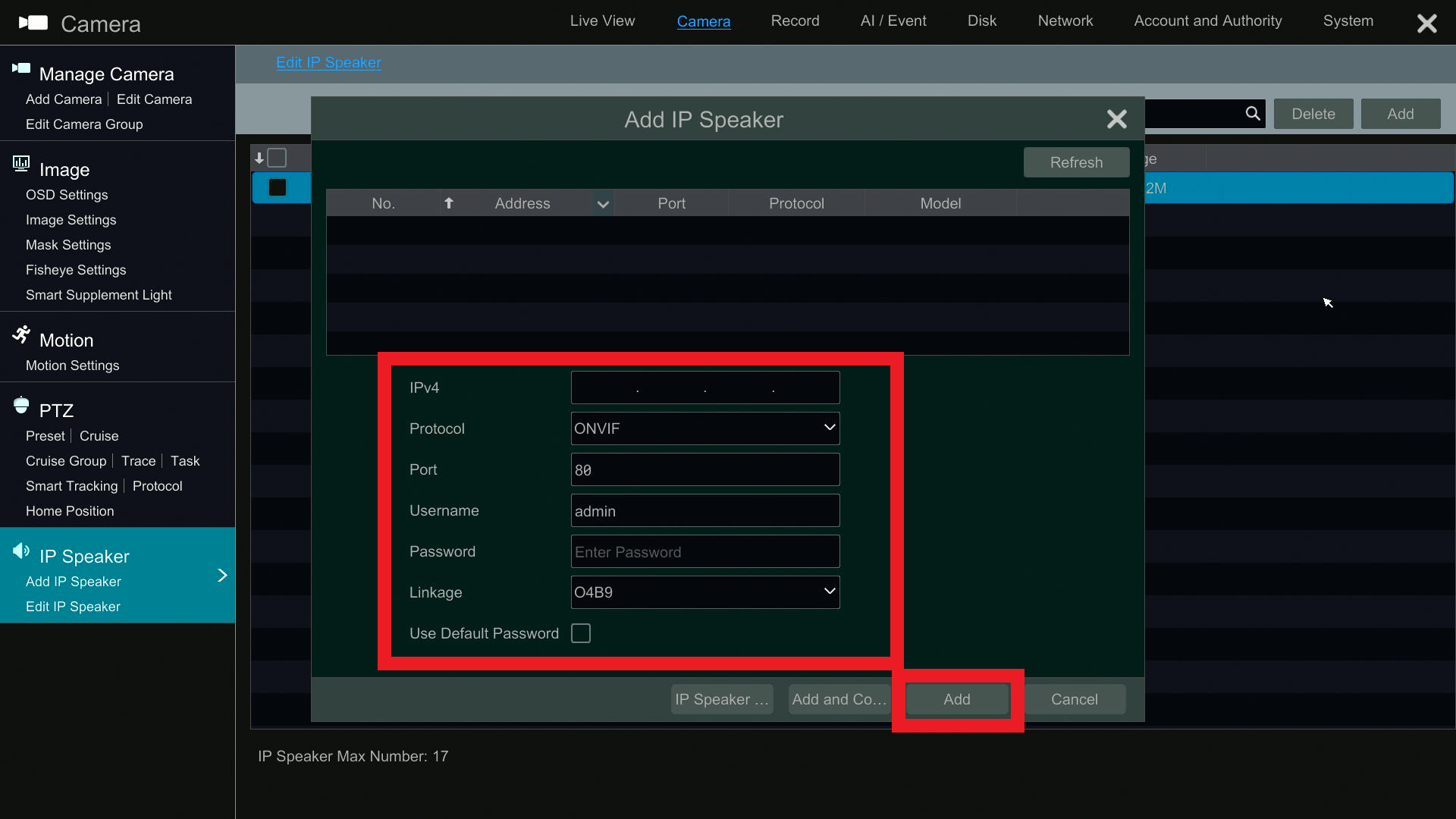 How to Connect an IP Speaker to Blue Series Recorder for Digital Deterrent