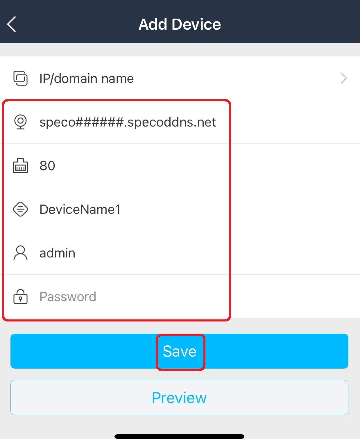 How to connect a Speco Blue recorder to the Speco Blue app.