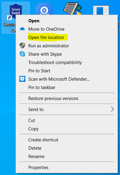 How to reset your password for SecureGuard CMS using Windows