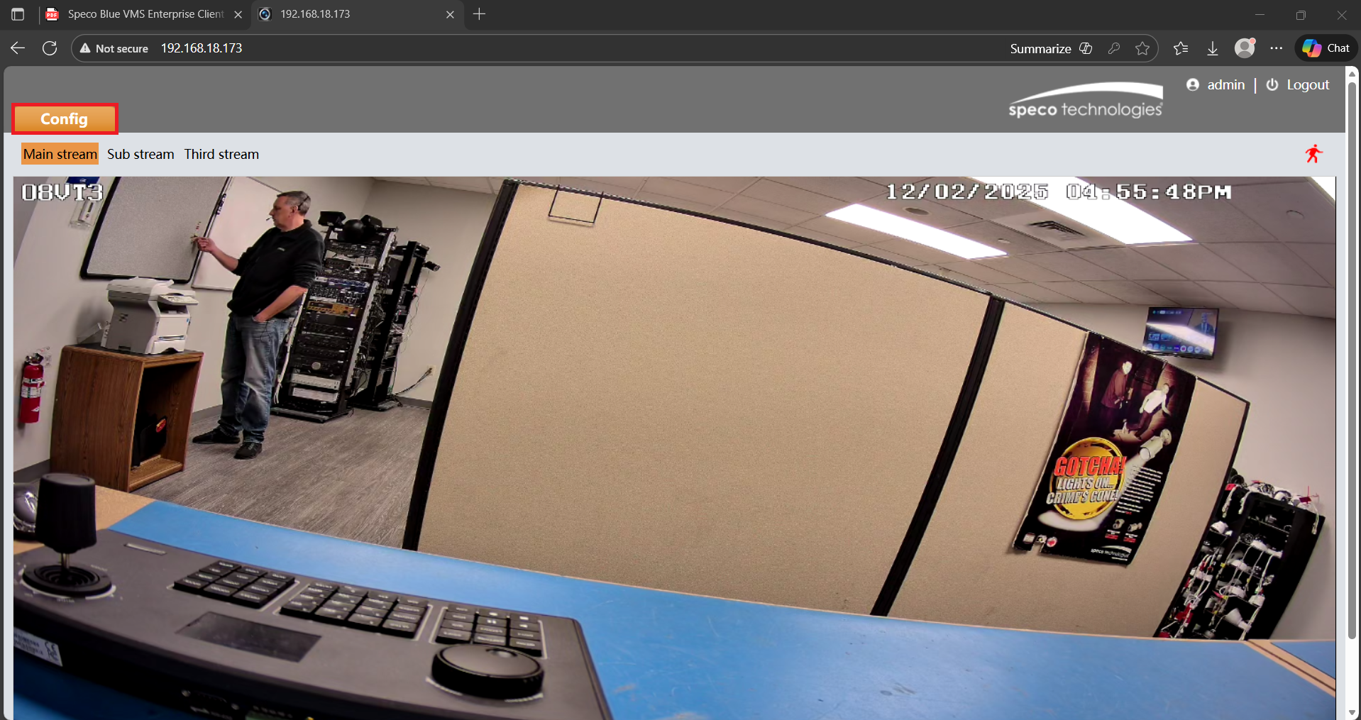 How to use an RTSP Stream from a Speco Blue Camera