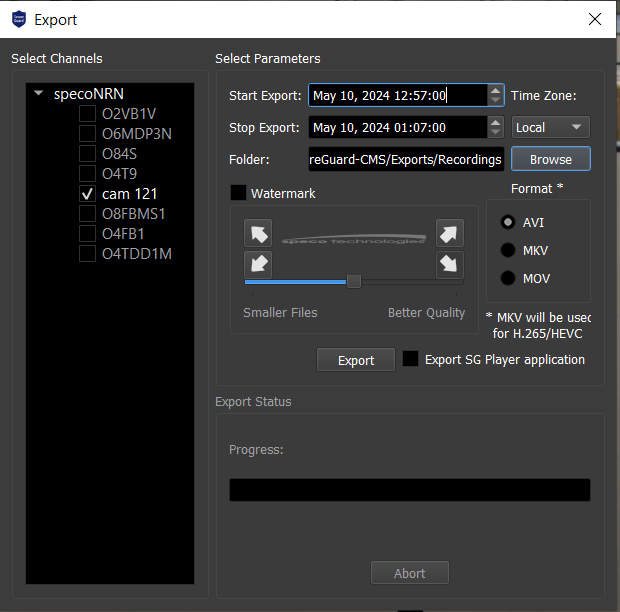 How to Playback & Export Video from SecureGuard® CMS