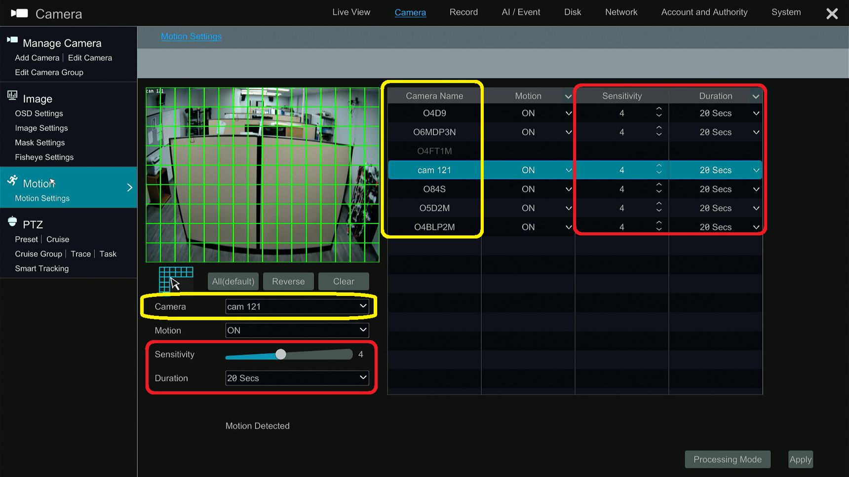 Speco Blue App receiving too many motion notifications