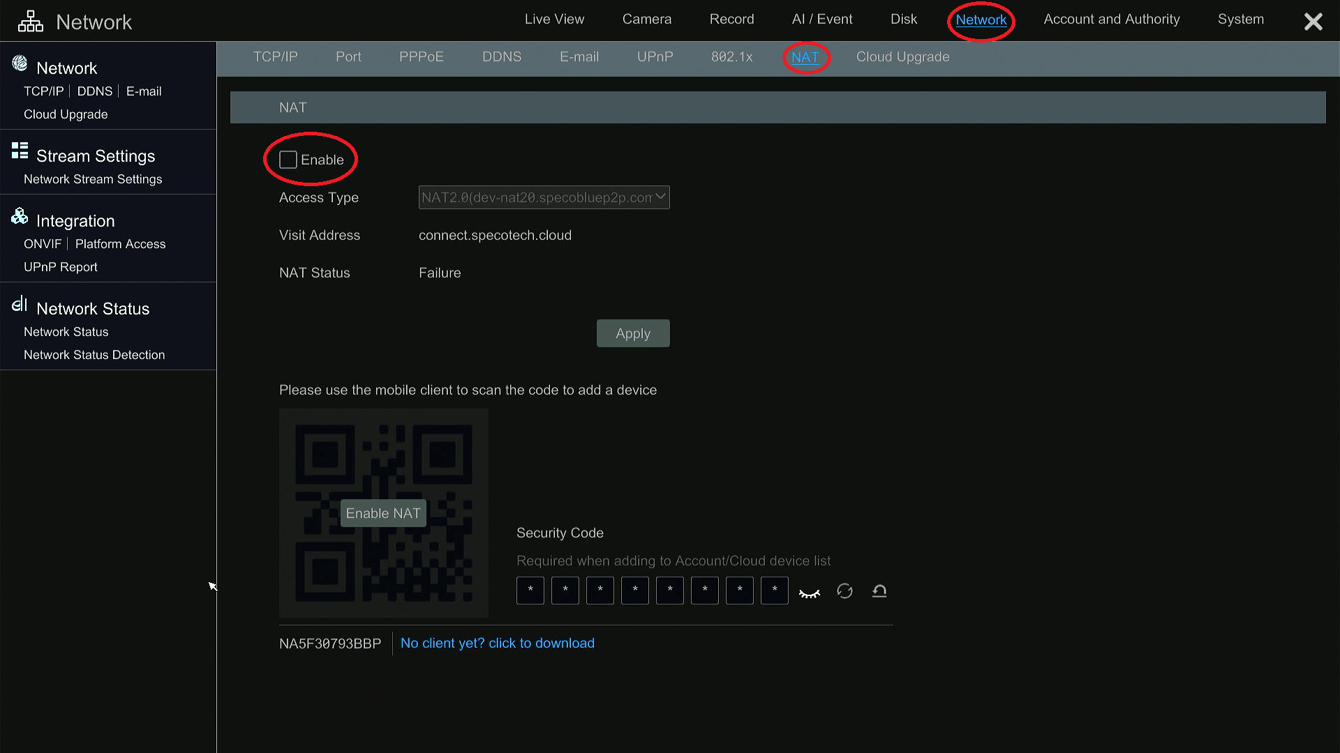 How to resolve Network Error Code = 8 on SecureGuard® CMS
