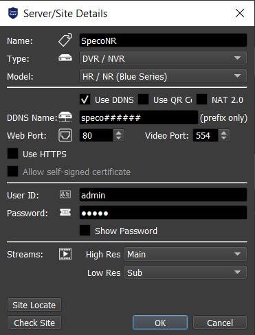 How to add a Speco Blue Recorder to SecureGuard® CMS