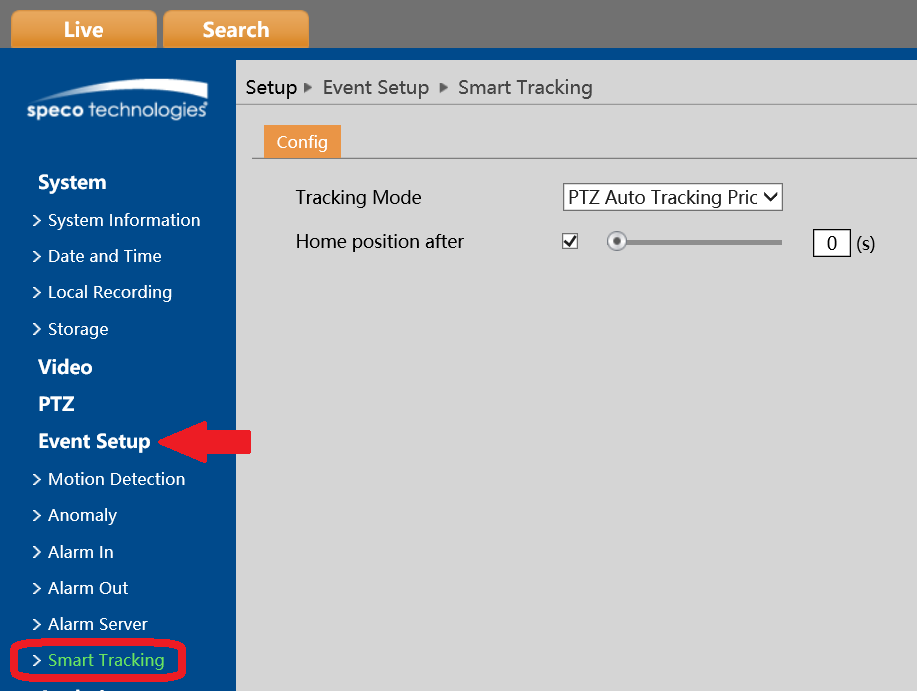 How to set up Smart Tracking on a PTZ camera