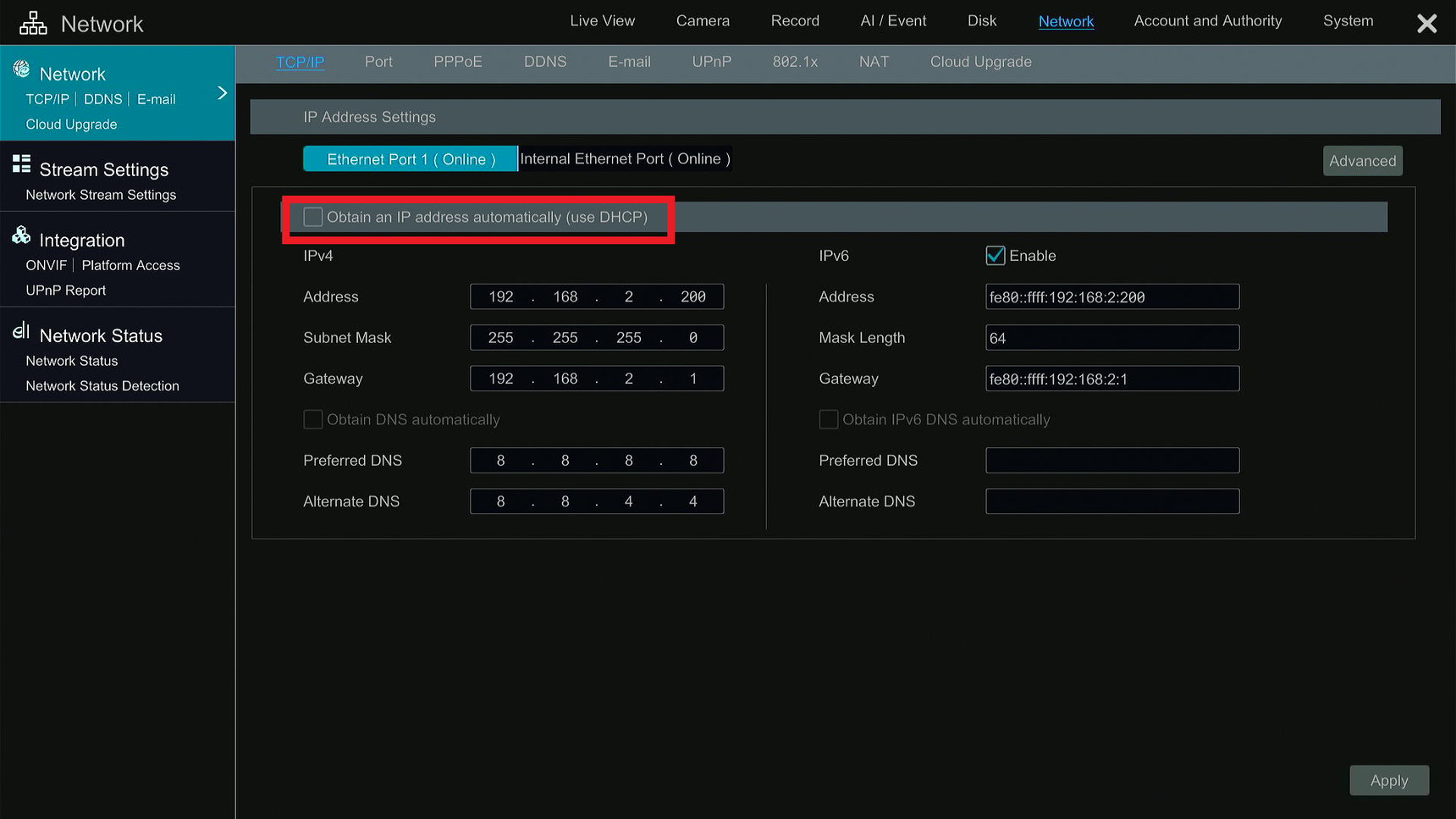 Troubleshooting NAT Failure on Speco Blue Recorder