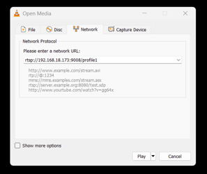 How to use an RTSP Stream from a Speco Blue Camera