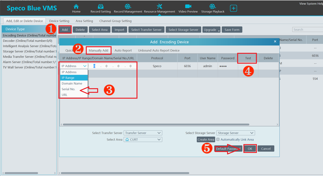 How to Manually add a device via Speco Blue VMS