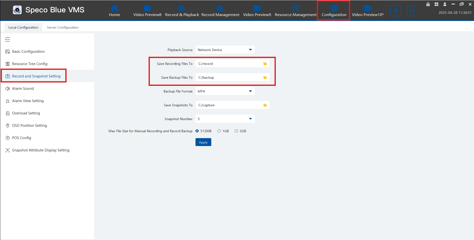 How to Playback and Export using Speco Blue VMS Lite