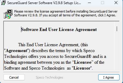 How to install SecureGuard VMS software