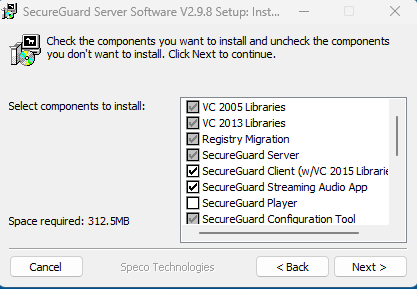 Downloading SecureGuard Package and installing SecureGuard VMS
