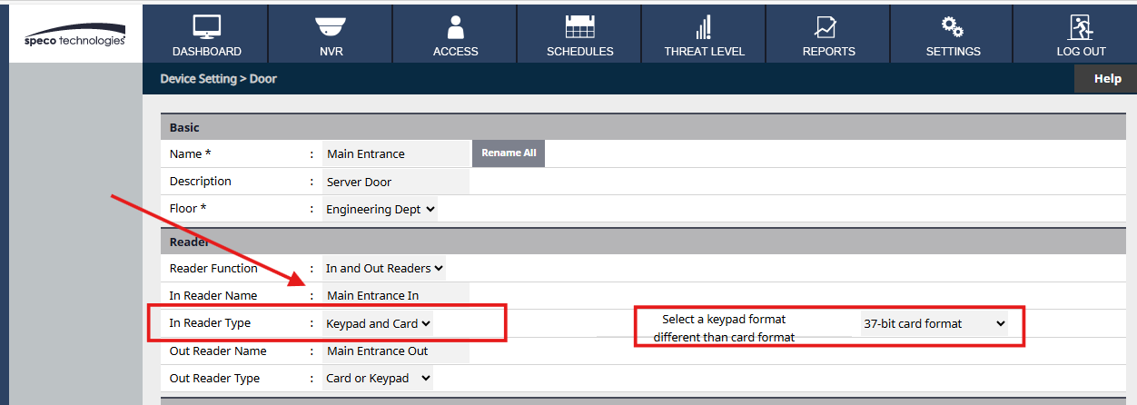 Access Control: How to set up “Keypad and Card”